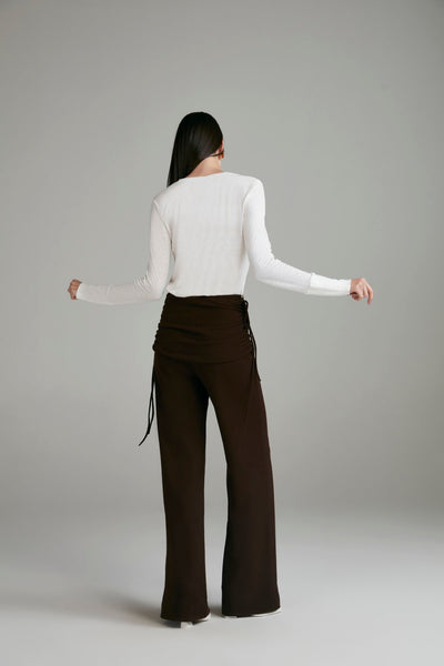 Calça Megan Café Aleha – Moça Bonita Boutique